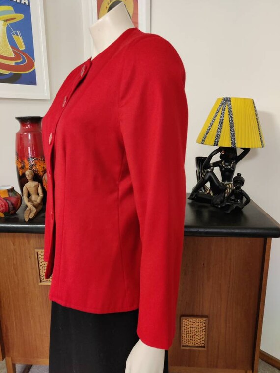 Jean Pascal fine wool collarless jacket beautiful but… - Gem