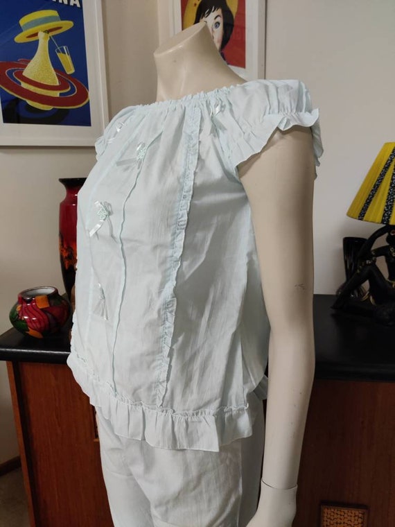 British Airways first class with tags blue cotton PJ… - Gem