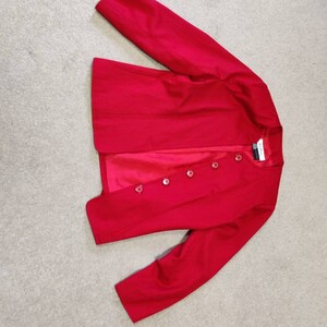 Jean Pascal Fine Wool Collarless Jacket Beautiful Buttons Medium Size ...