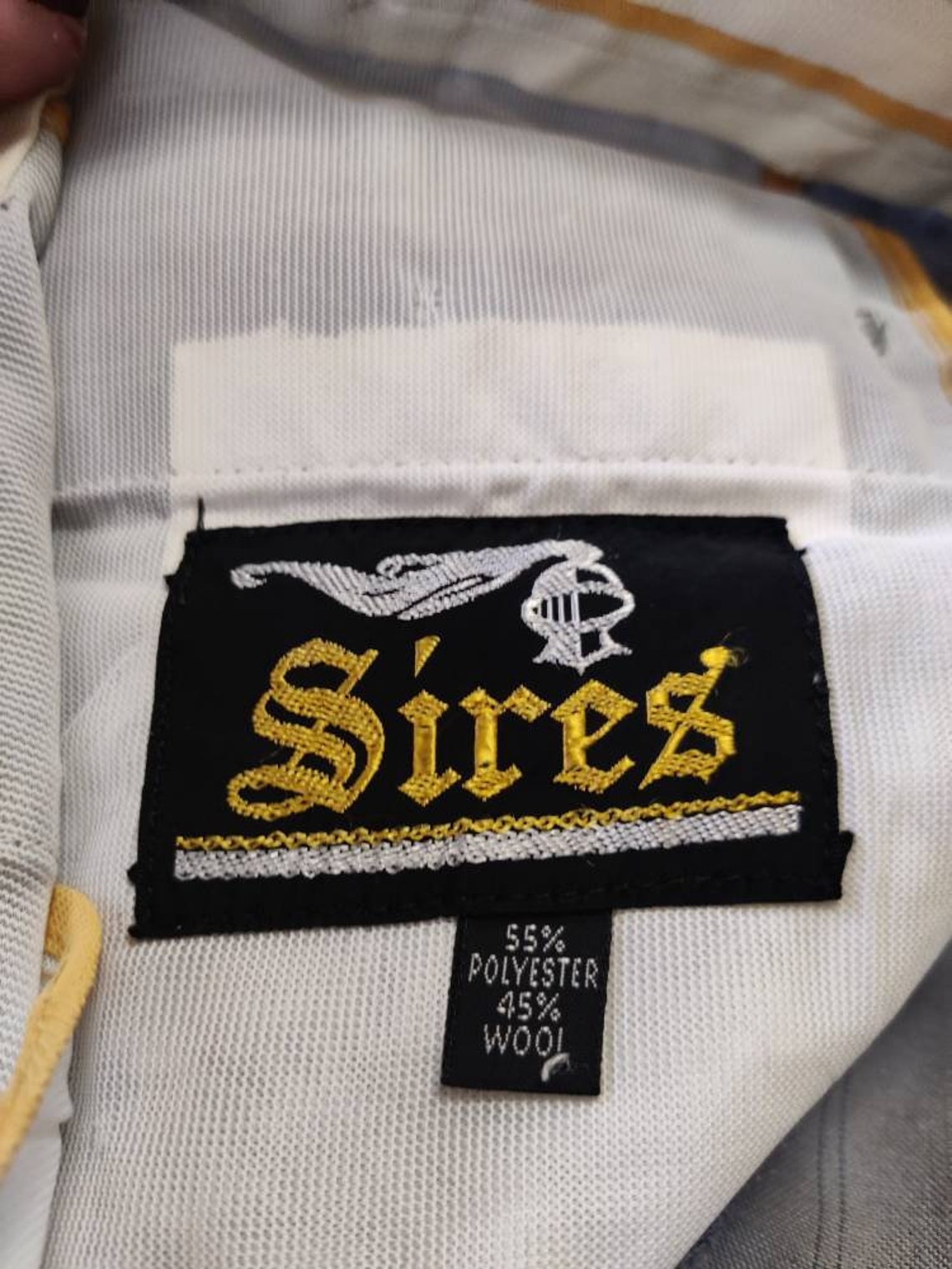 Mens Grey Sires Label 1970s Fitted With Slight Flared Pants - Etsy