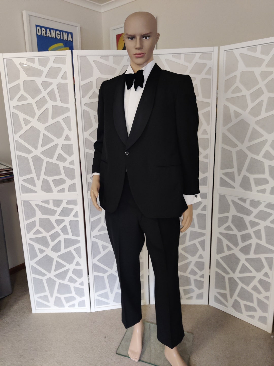 Keith Courtenay Tuxedo Suit Shawl Collar 1960s Chest 112cm 44inch Waist ...
