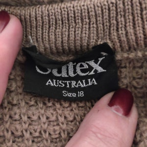 Sutex Mid Brown Machine Knit Wool Vest Button Front - Etsy