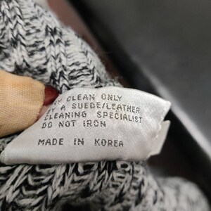 Mens Fabiani Label Acrylic Grey Marble and Pig Suede Jacket Cardigan ...