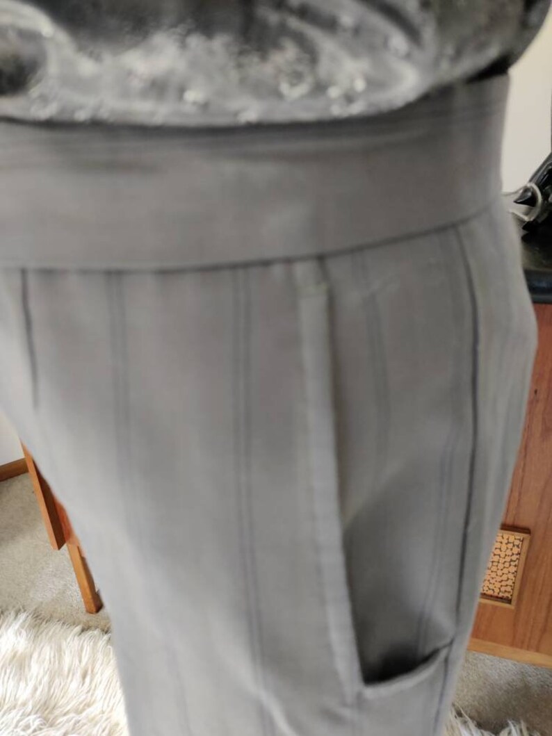 Mens Grey Sires Label 1970s Fitted With Slight Flared Pants - Etsy