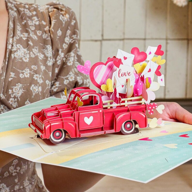 Paper Love 3D Loads of Love Pop up Card, Detachable Popup Keepsake ...