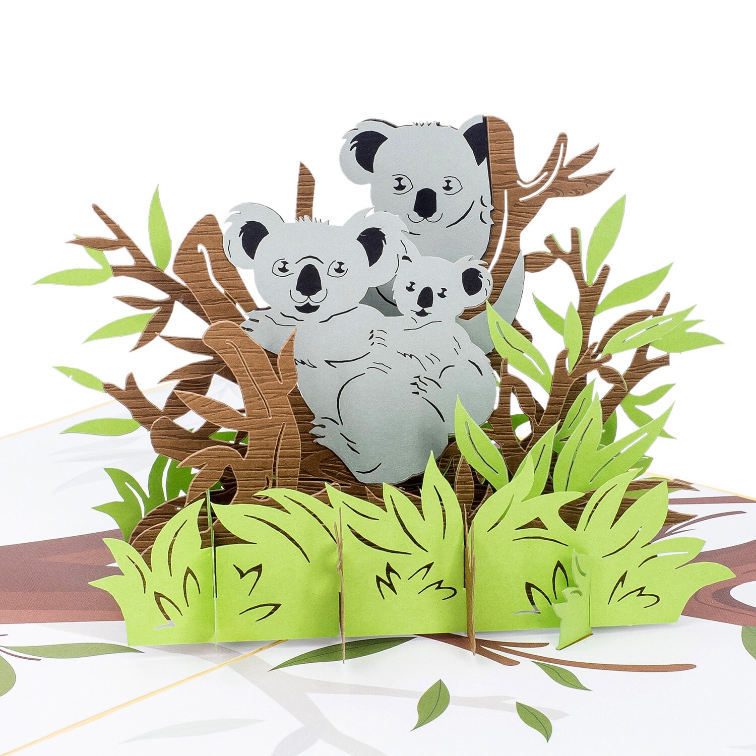 Paper Love Koala Family Pop Up Card 3D Popup Greeting Cards | Etsy