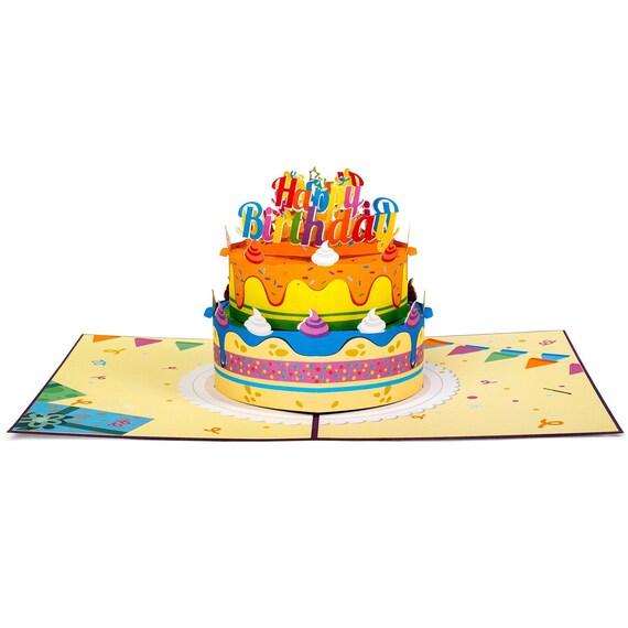 Paper Love Birthday Pop up Card Happy Birthday Popup | Etsy