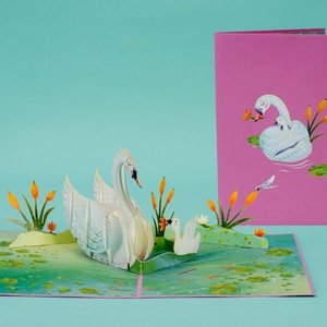 Paper Love Duck and Duckling Premium Pop up Card, Handmade 3D Popup ...