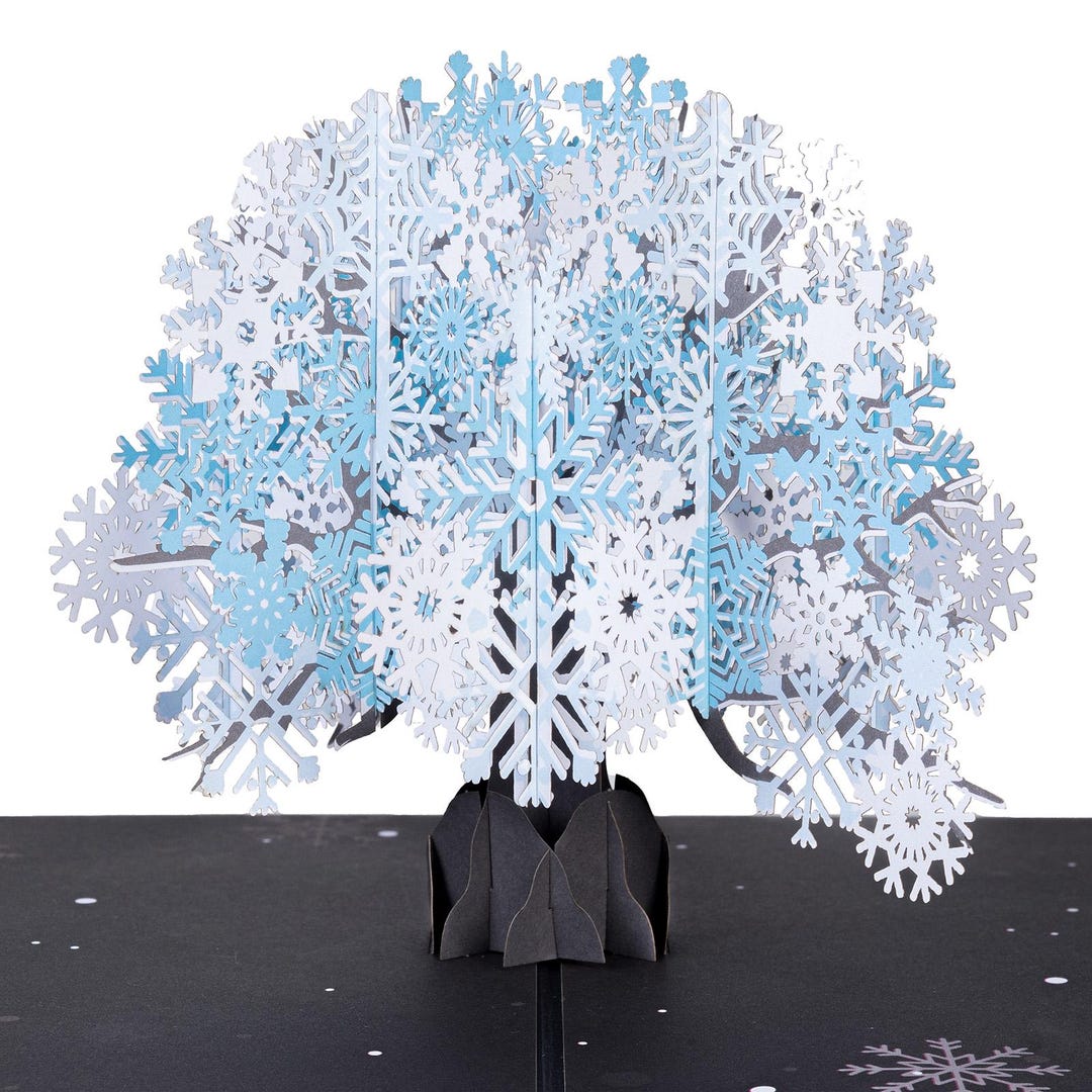 Paper Love Snow Tree 3D Pop up Card, Gift for Winter, Christmas or ...