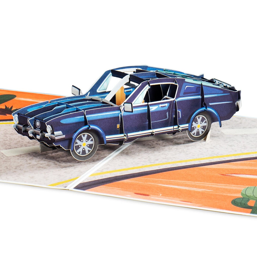 Paper Love Frndly, Classic Sports Car 3D Pop up Card, Fathers Day ...