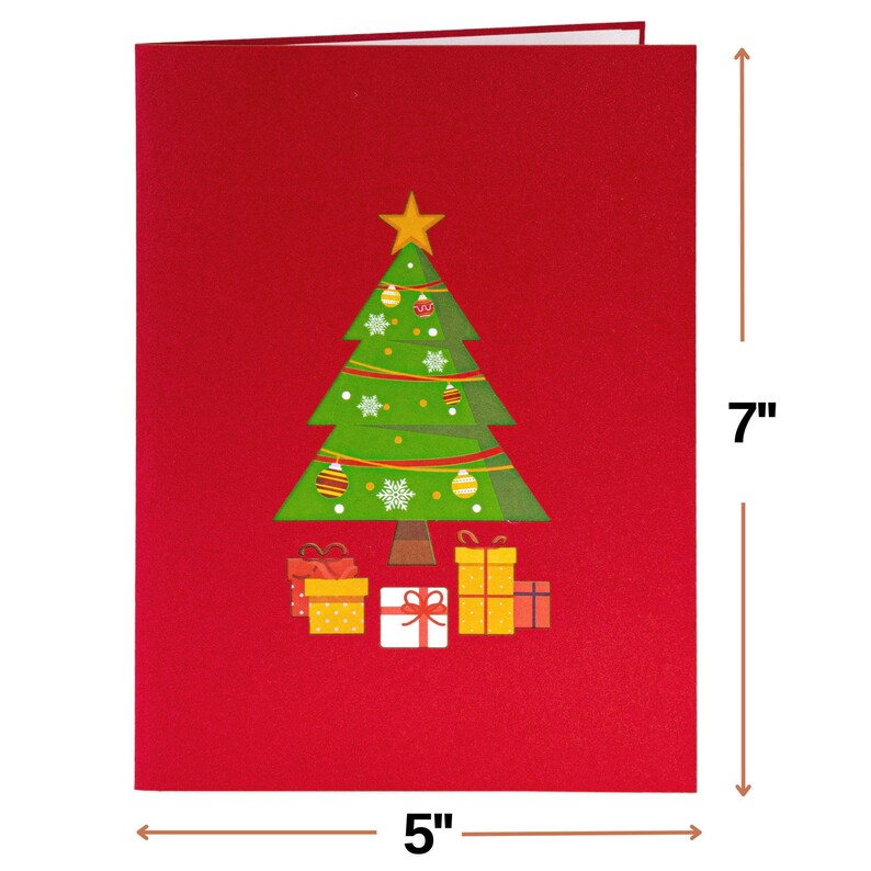 Paper Love 3D Christmas Tree Pop up Card, Gift for Christmas or ...