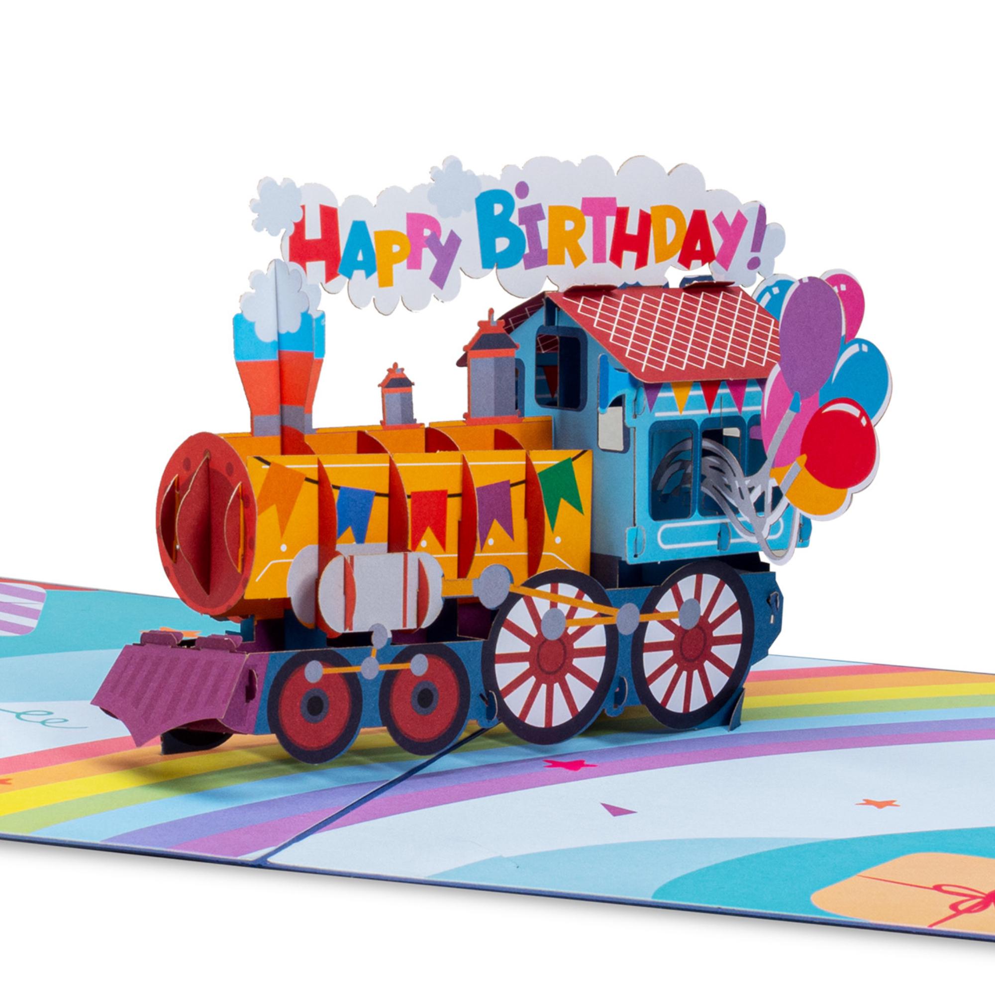 Train Happy Birthday Clip Art