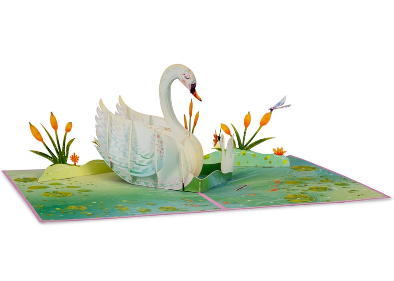 Paper Love Duck and Duckling Premium Pop up Card, Handmade 3D Popup ...