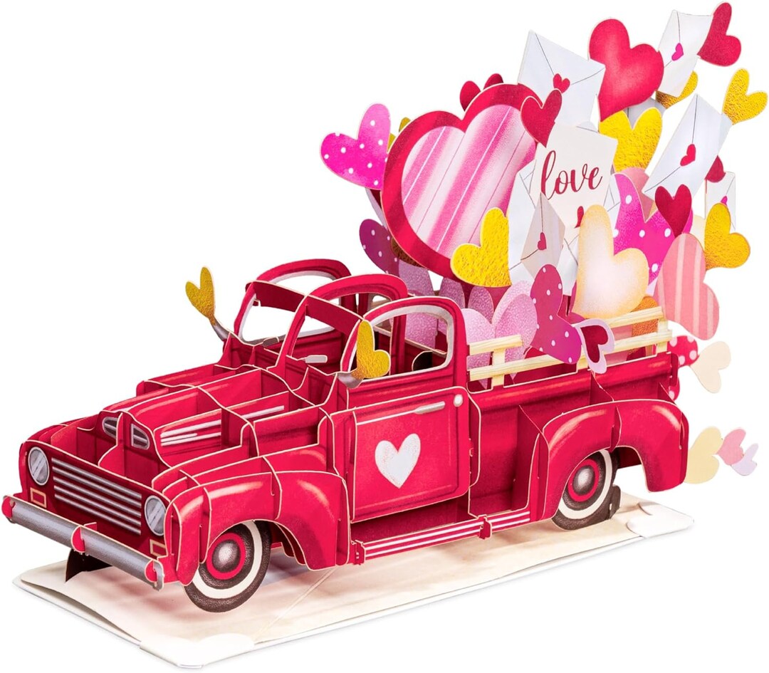 Paper Love 3D Loads of Love Pop up Card, Detachable Popup Keepsake ...