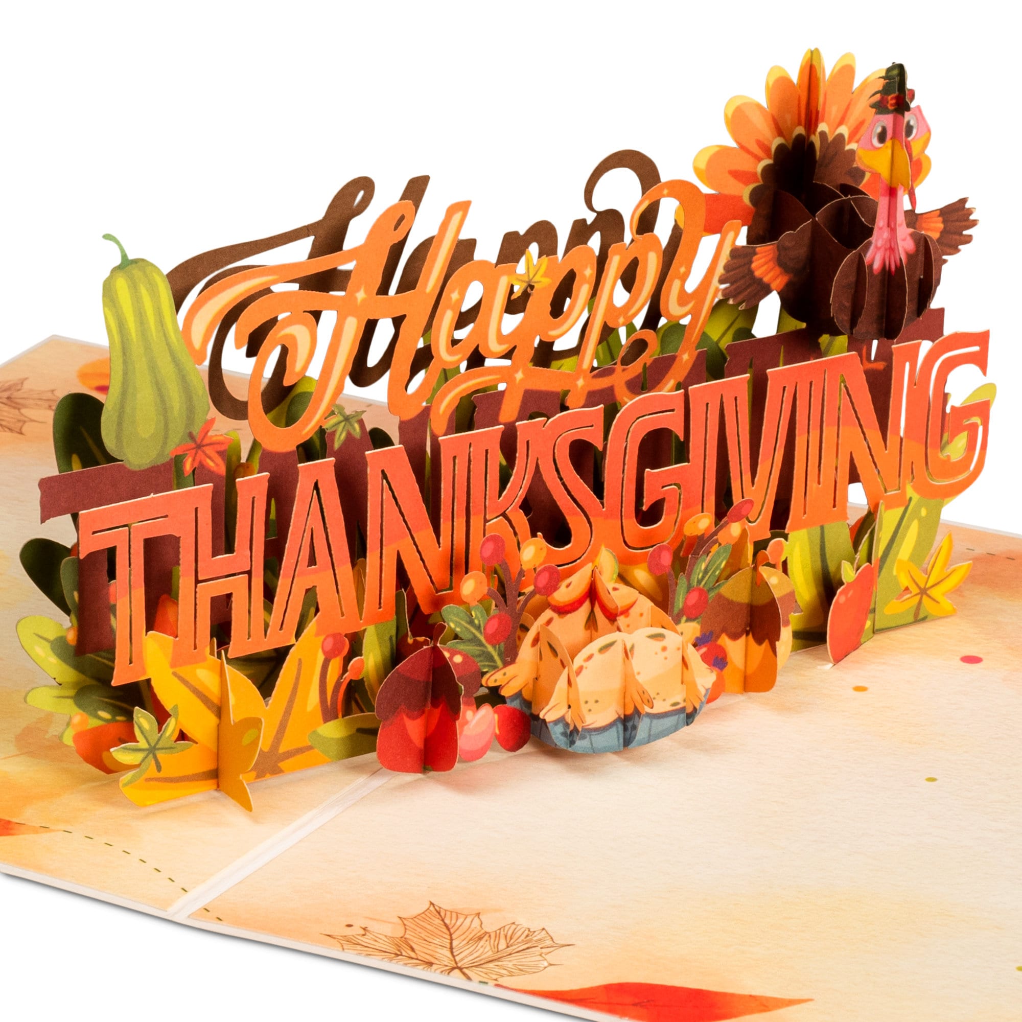 Frndly by Paper Love Happy Thanksgiving Pop up Card, Handmade 3D ...