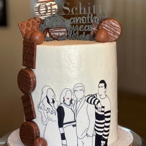 TV Inspired Birthday Cake Topper - Etsy