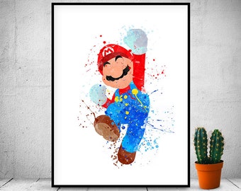 Super mario print | Etsy