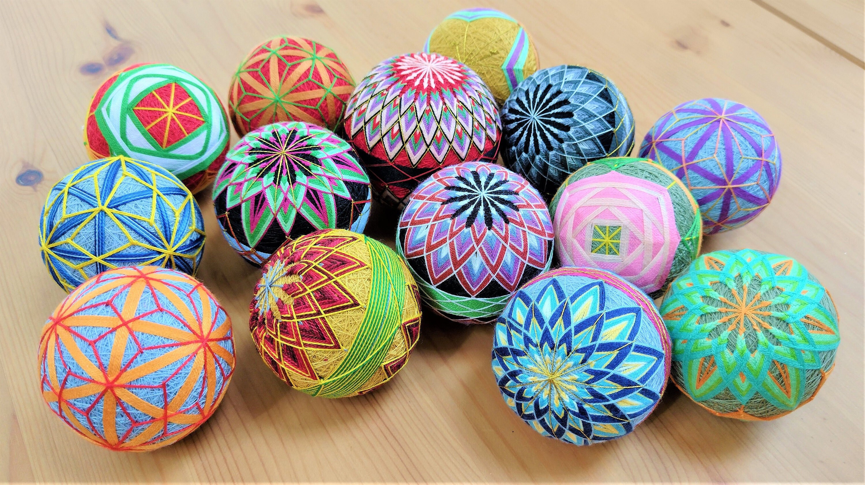 Japanese Traditional Embroidery Temari Ball 1 Made by - Etsy