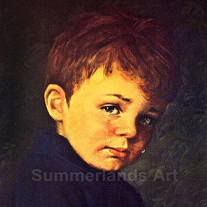 Giovanni Bragolin Alfie the Crying Boy, Fine Art Print, 45x60cm, Giclee ...