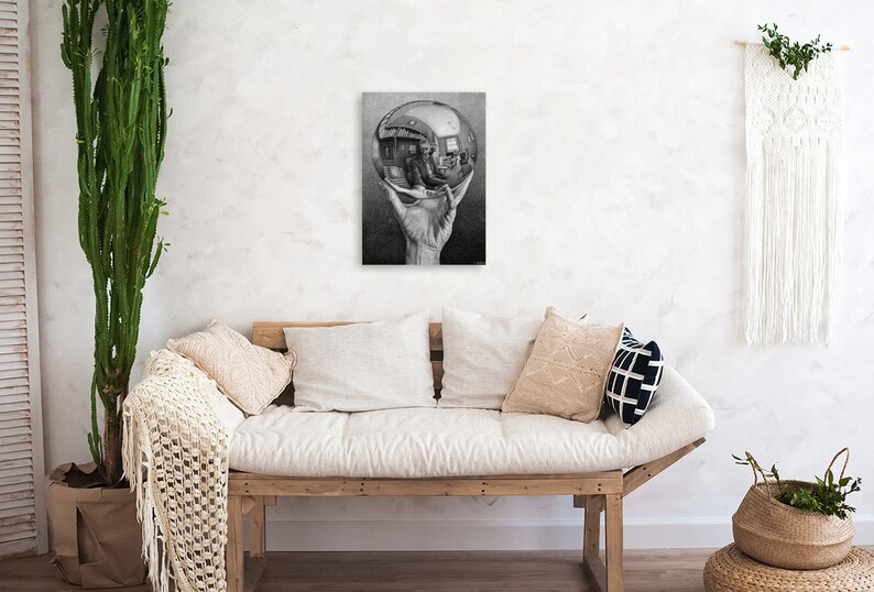 MC Escher Hand With Reflecting Sphere Fine Art Print A1 - Etsy UK