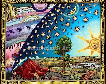 1888 Flammarion Engraving Print - Etsy