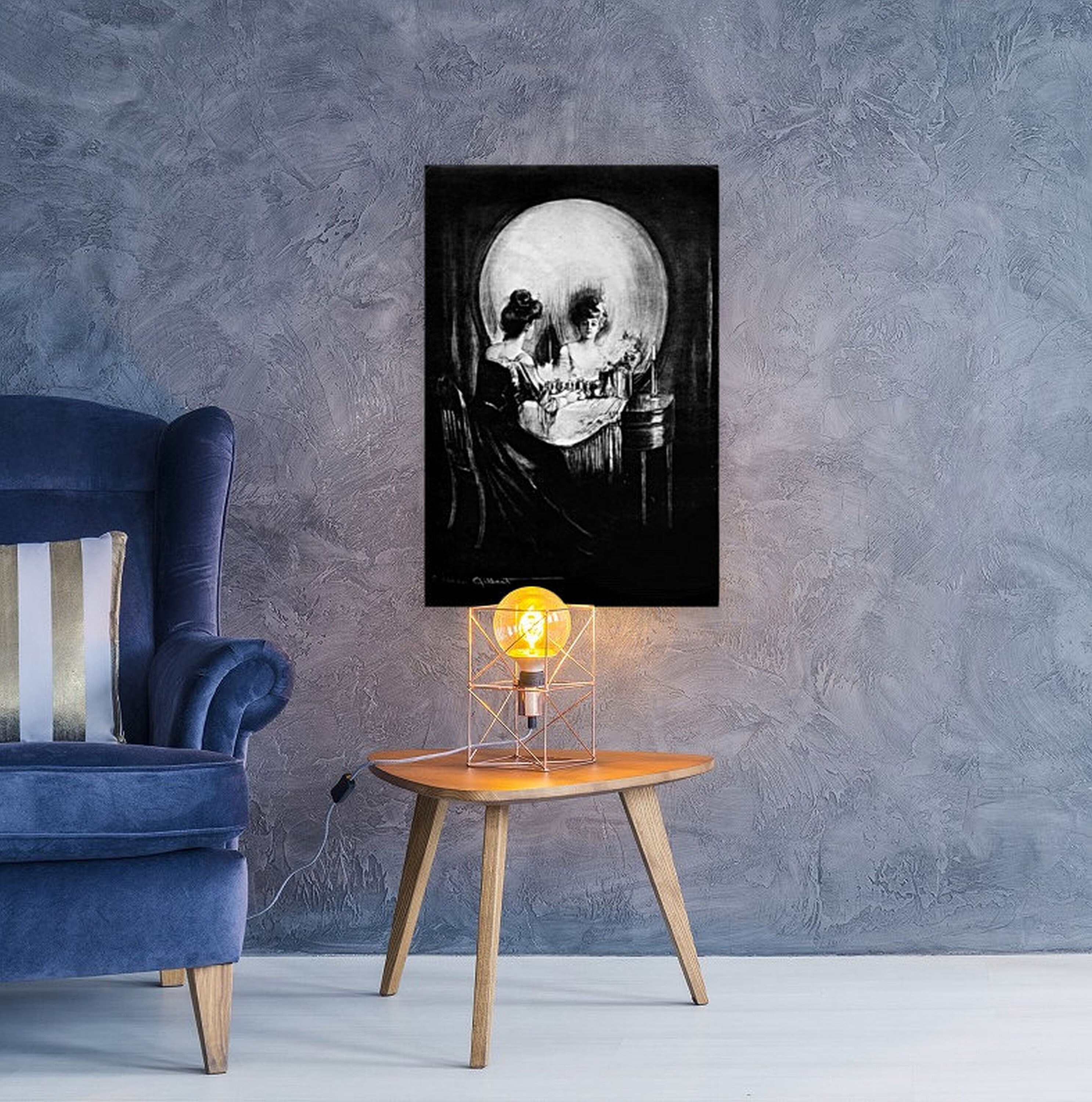 Salvador Dali Skull Illusion Vanity 50x70cm Fine Art Print - Etsy Canada