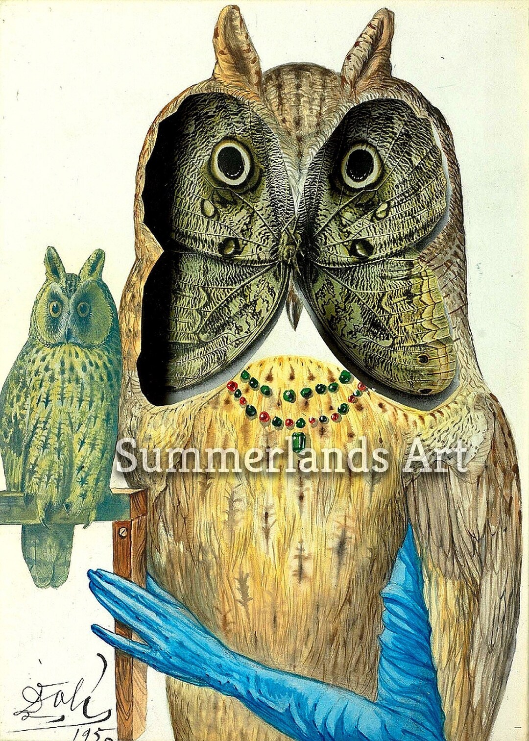 Salvador Dali Optical Owl, Fine Art Print, 50x70cm, Giclee Gallery ...