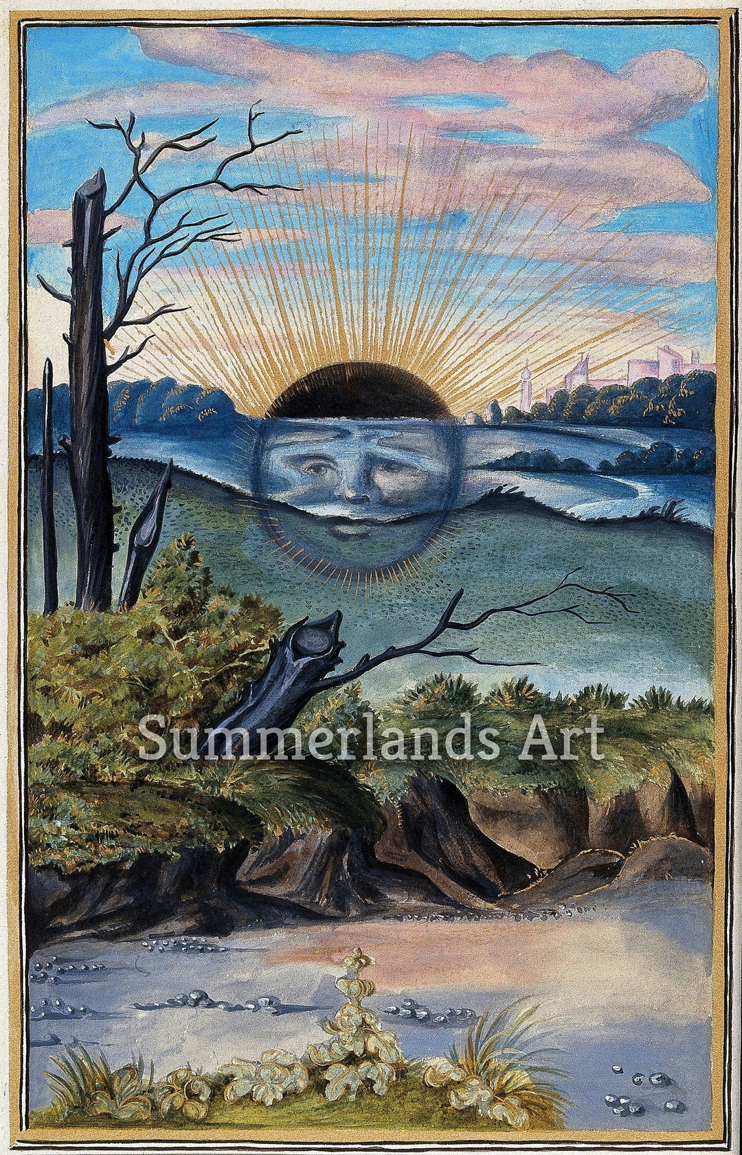 Splendor Solis Sun 45x70cm Fine Art Print Giclee Gallery Grade Paper ...