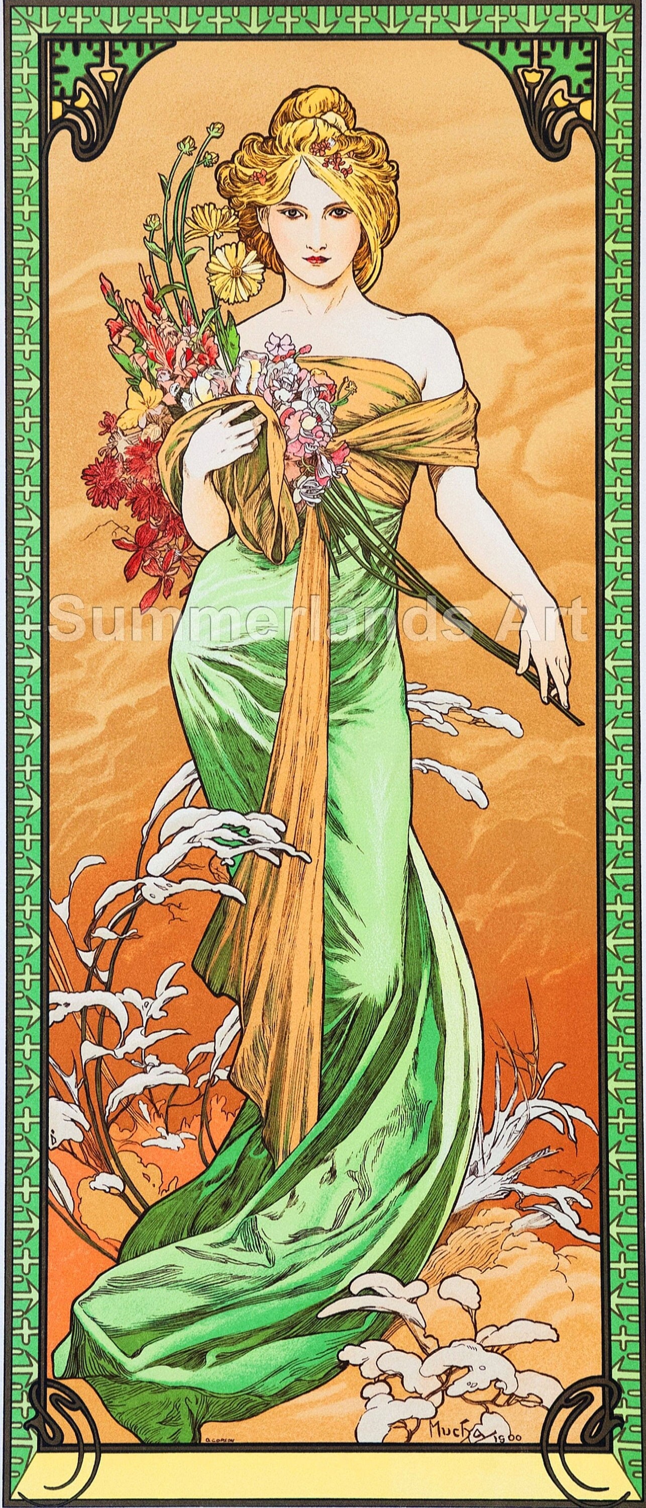 Alphonse Mucha Spring