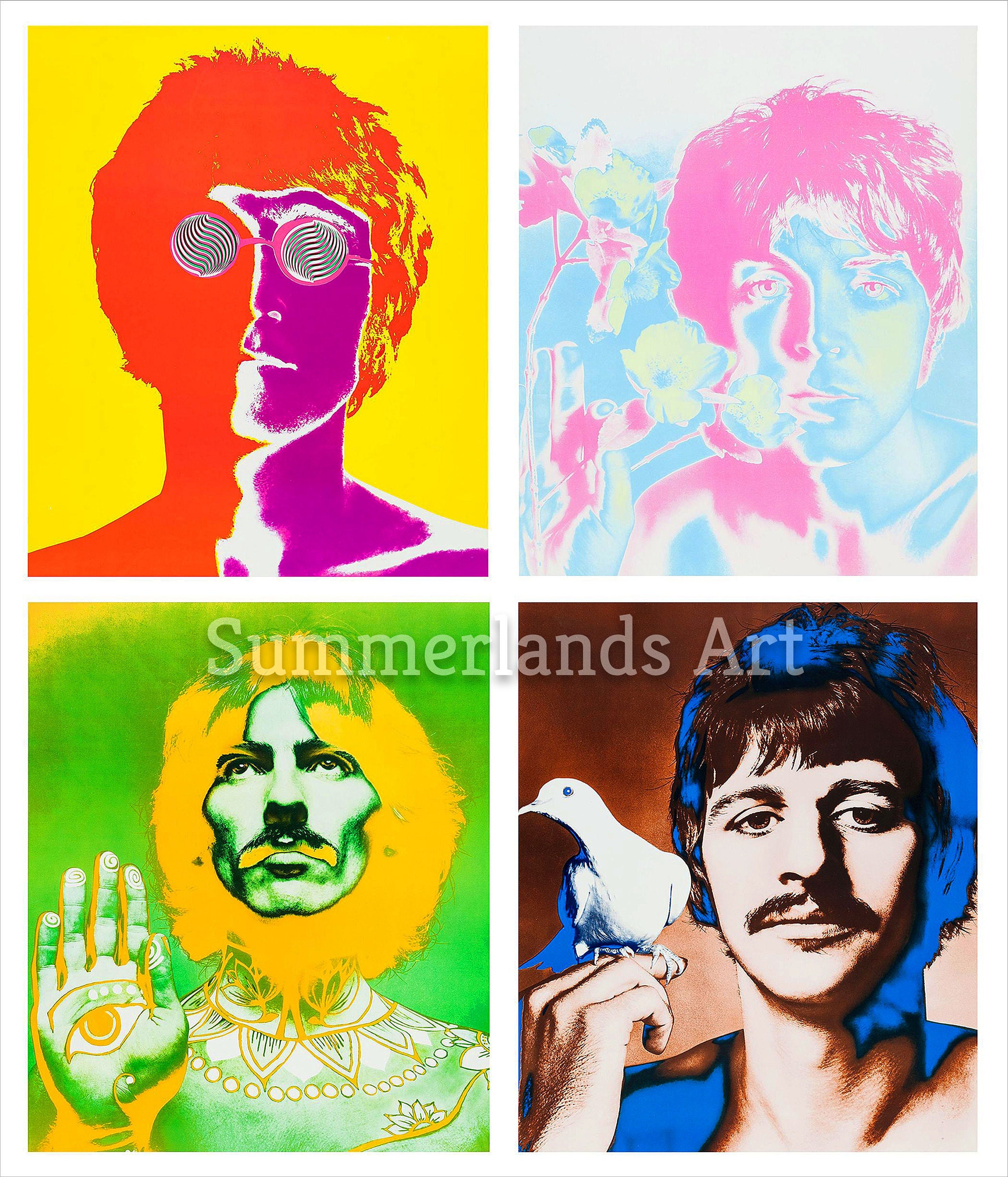Psychedelic Beatles Poster