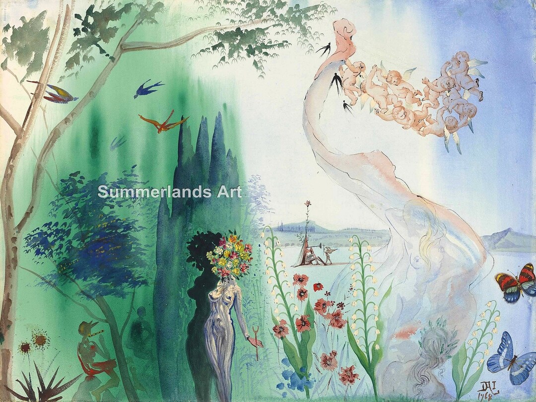 Salvador Dali Spring, Fine Art Print, 70x50cm, Giclee Gallery Grade ...