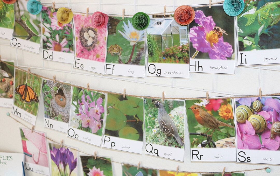 Spring Alphabet Flashcards - Etsy