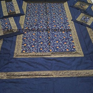 Jaipurfabandcrat Indian Tissue Ivory Silk Bed Cover/ Bed - Etsy