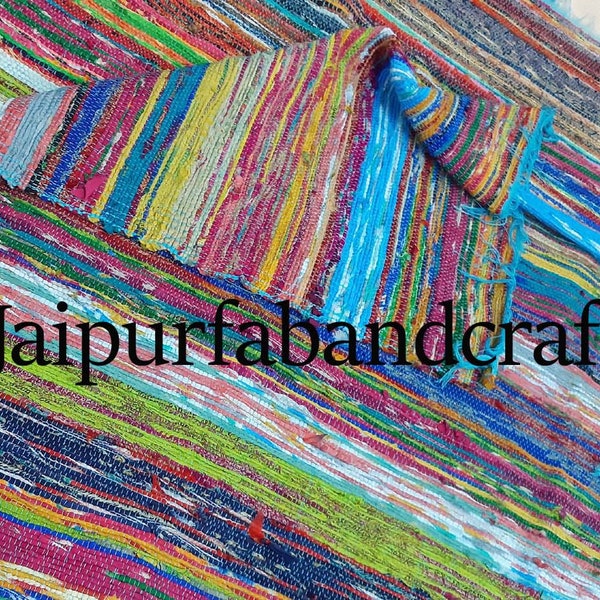 Rag Rug Runner - Etsy