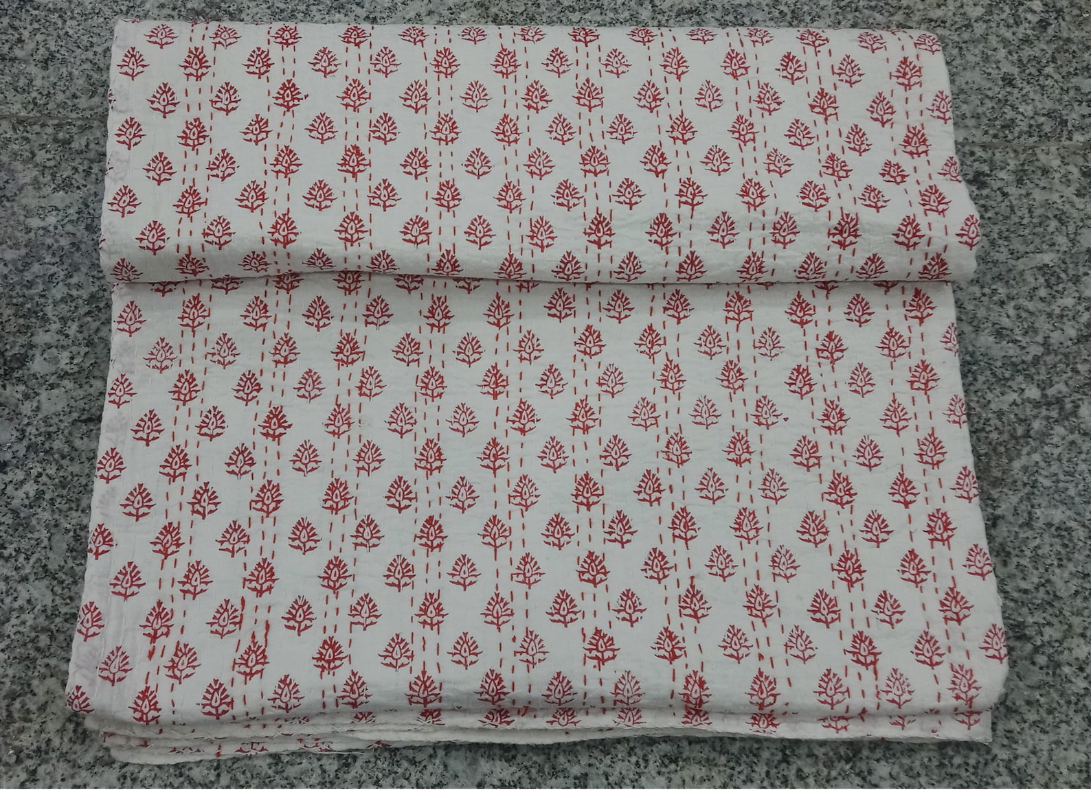 Beautiful Hand Block Print Bed Cover Indian Hand Printed | Etsy