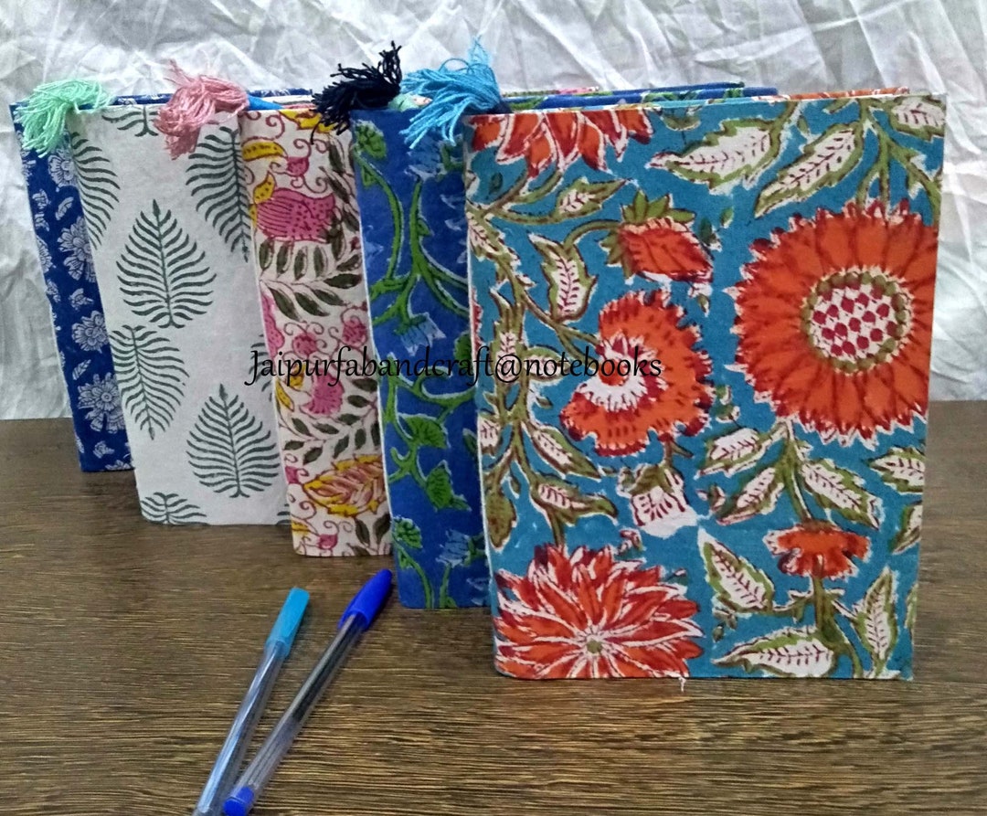Indian Floral Print Notebook Logbook Horse Note Book Note Block Size ...