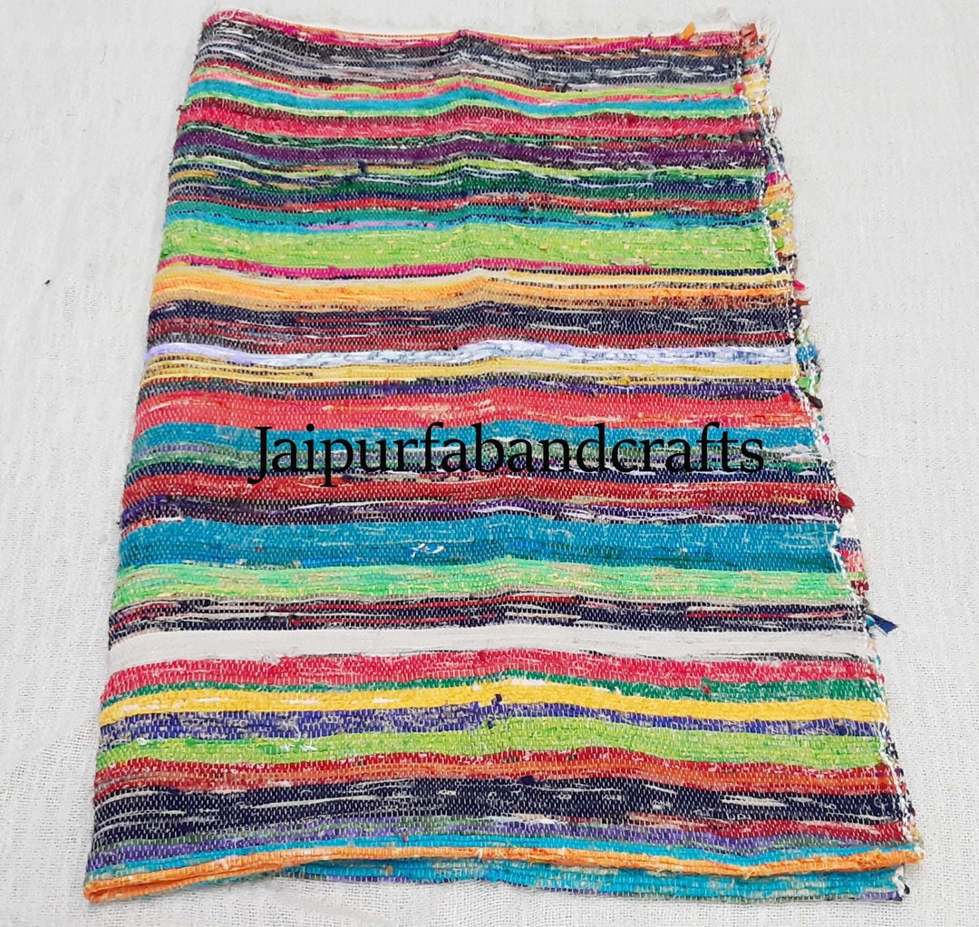 Multi Chindi Rug Floor Mat Rug Reversible Mat Rug Indian - Etsy