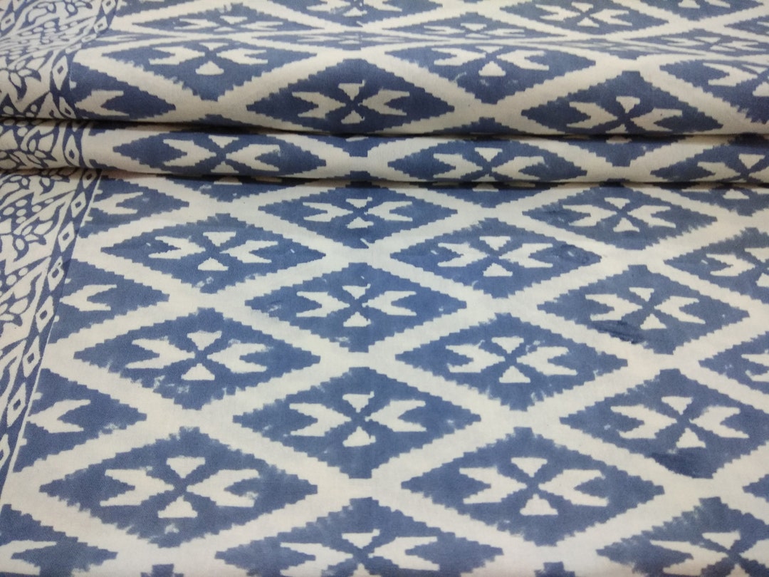 Handmade Block Print Flat Bed Sheet Floral Printed Blanket Cotton ...