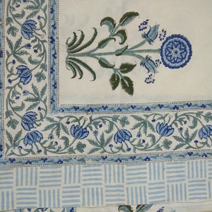 New Indian Flat Block Printed Bed-sheet Printed Hand Block With ...