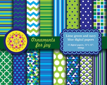 Navy Lime Green | Etsy