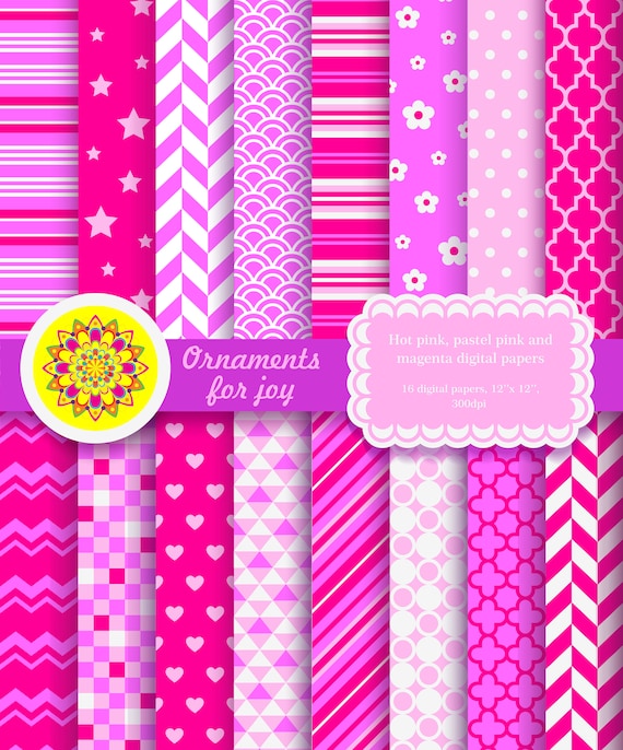 Pink Ombre Quatrefoil Background