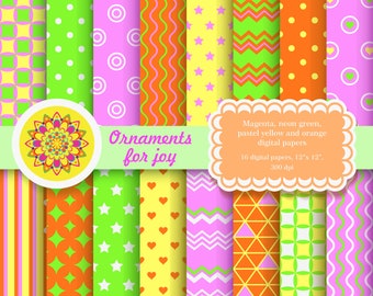 Autumn Polka Dot Circle Background Bundle Design Watercolor - Etsy