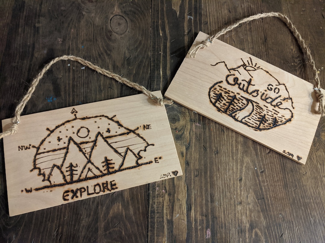 Burned Wood Signs - Etsy