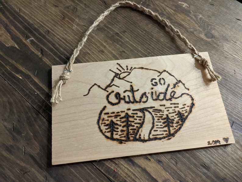 Burned Wood Signs - Etsy