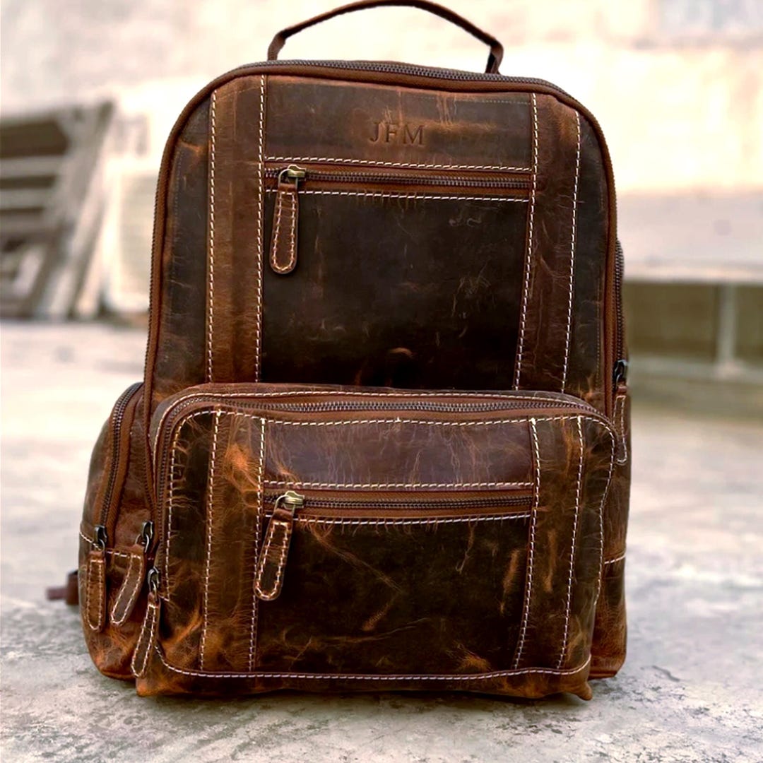 Leather Computer Backpack | Convertible Backpack | Leather Backpack ...