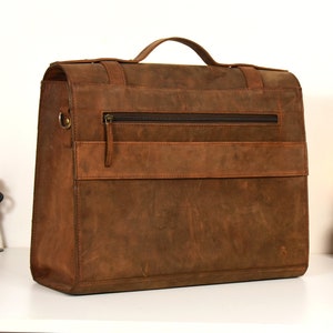 Leather Messenger Bag, Professional Bag, Work Messenger Laptop Bag ...