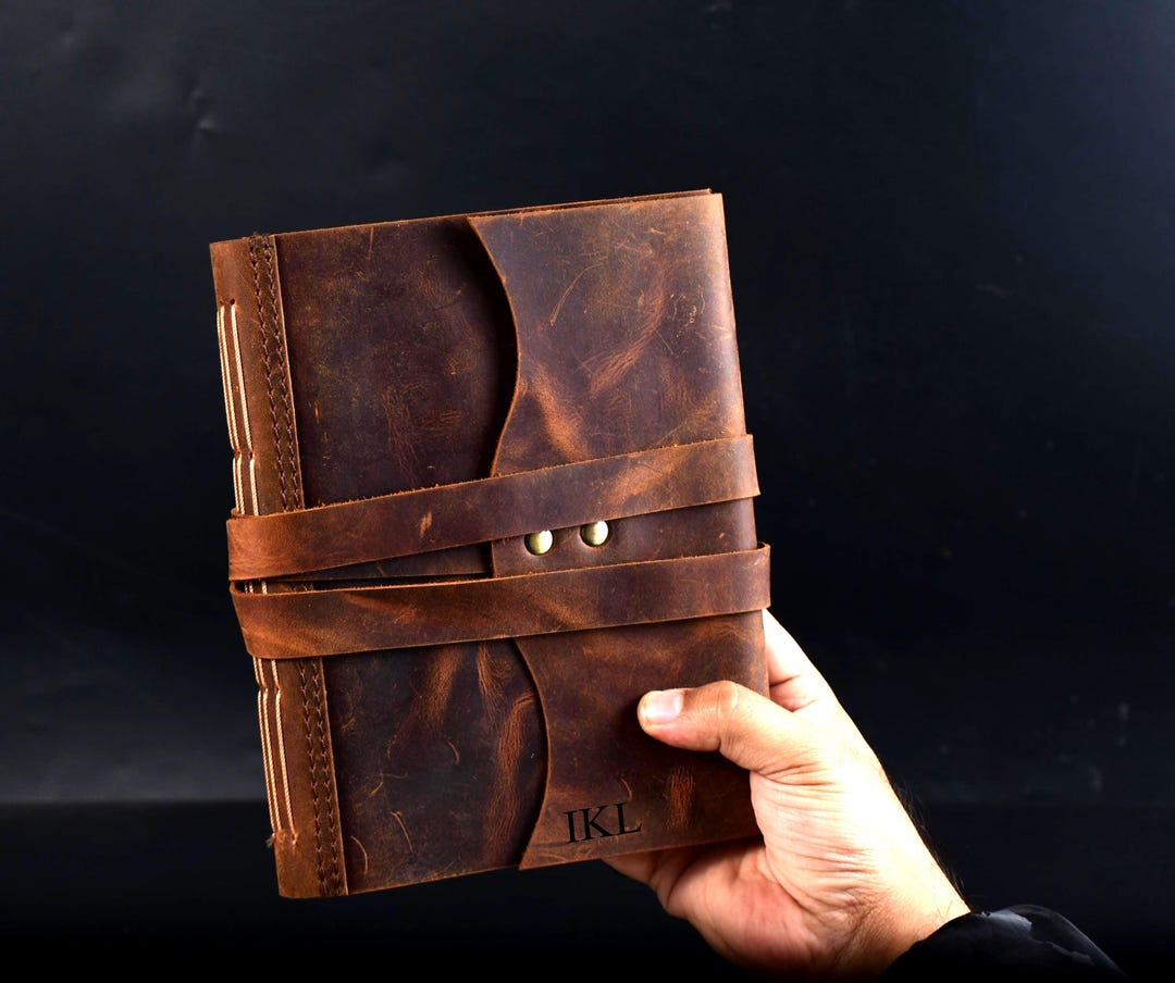 Personalized Binder | Custom Leather Engraved Journal | Unique Holiday ...