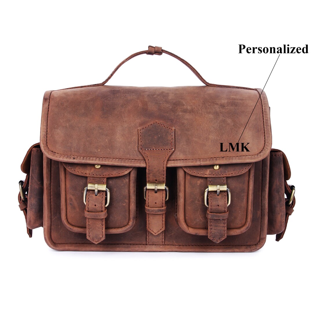 Leather Camera Bag – Vintage Camera Sling – Full Grain Lens Case ...
