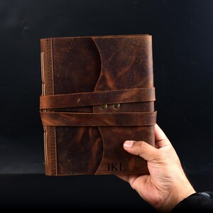 Personalized Binder | Custom Leather Engraved Journal | Unique Holiday ...