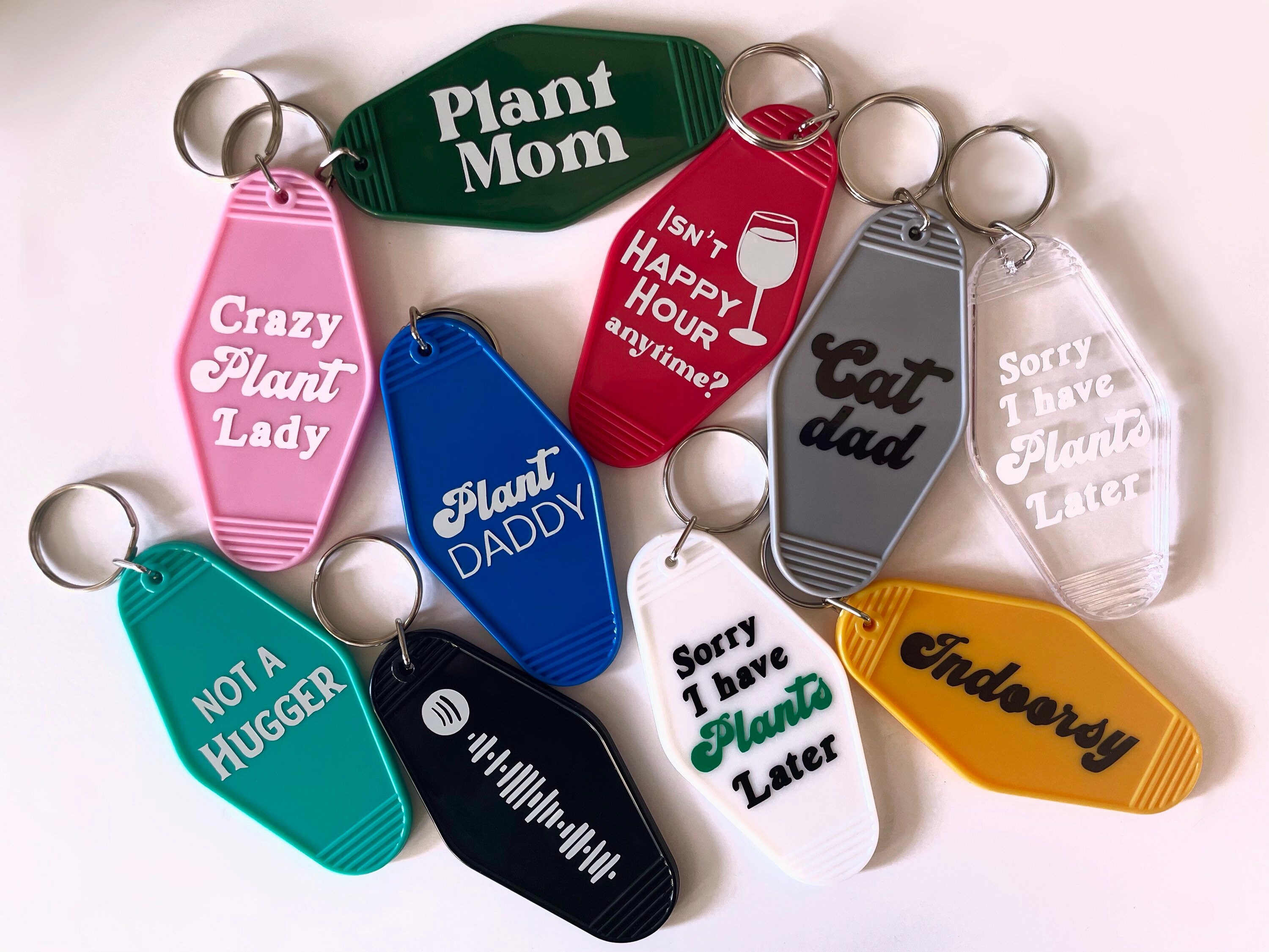 MADE TO ORDER Not a Hugger Vintage Style Keychain - Etsy